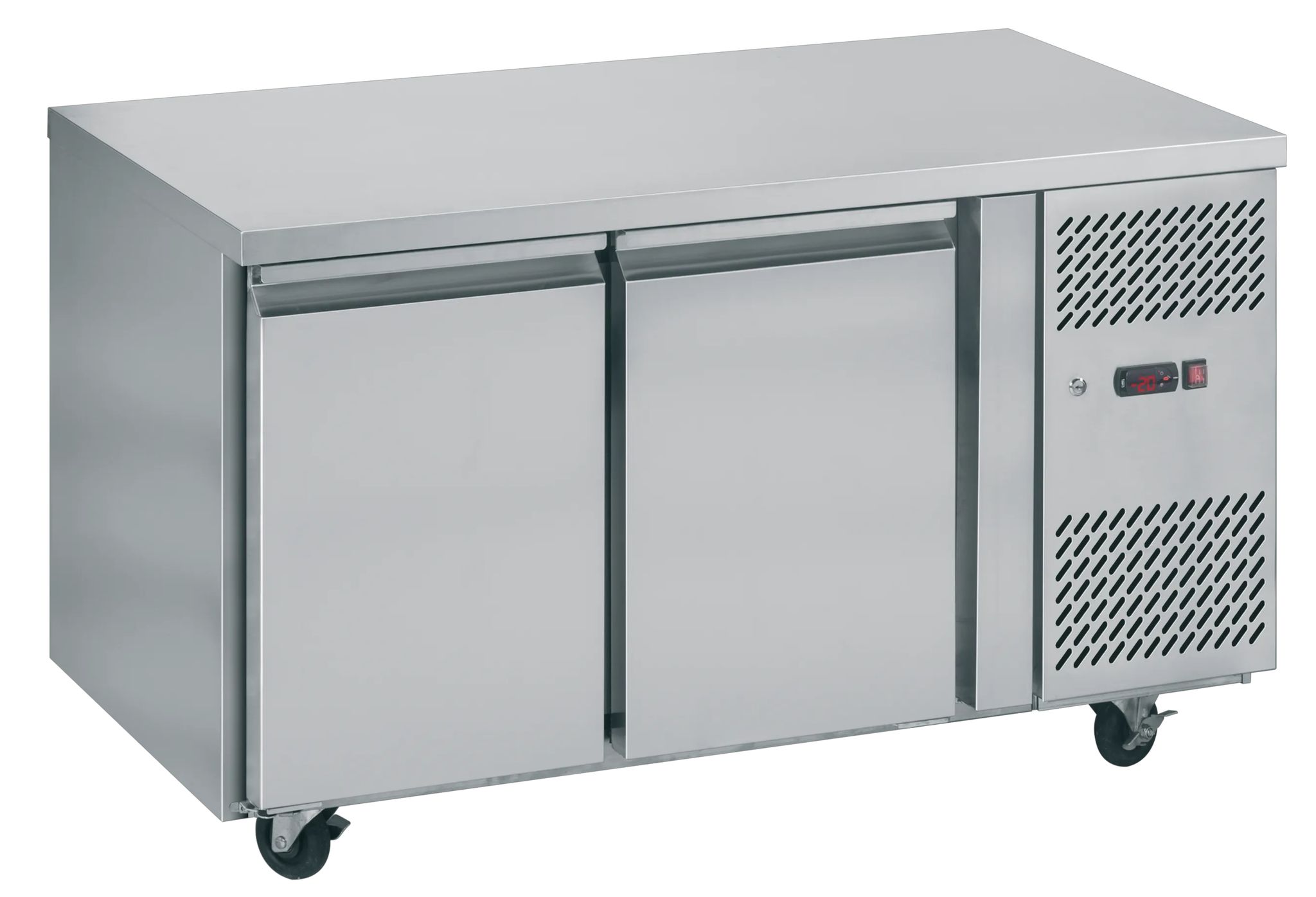 Tefcold PH20F 280 Ltr 2 Door Stainless Steel Freezer Prep Counter ...