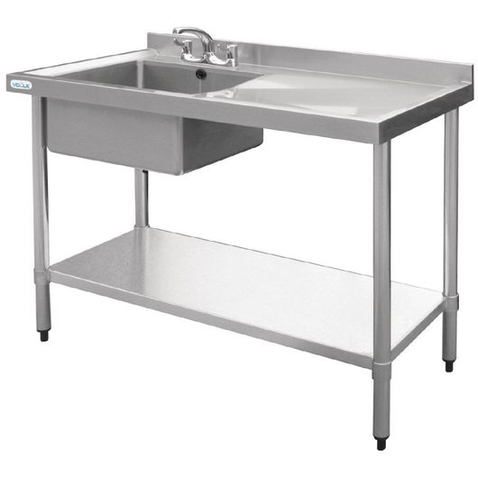 Vogue U901 1000mm Stainless Steel Sink With Single Left Bowl